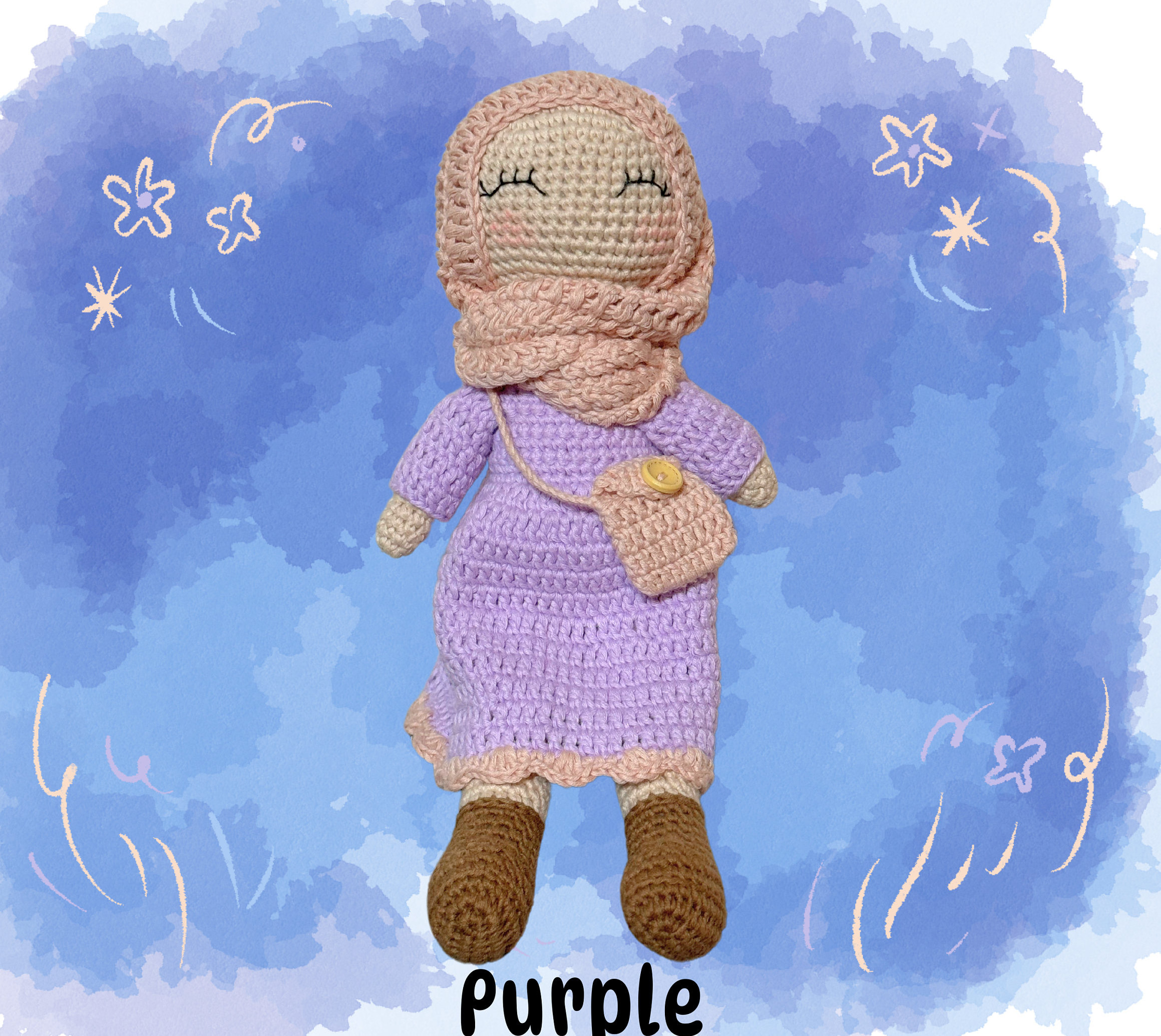 Muslim Hijabi Crochet Doll, Muslim Boy Crochet Doll, Hijab Doll, Hijab ...
