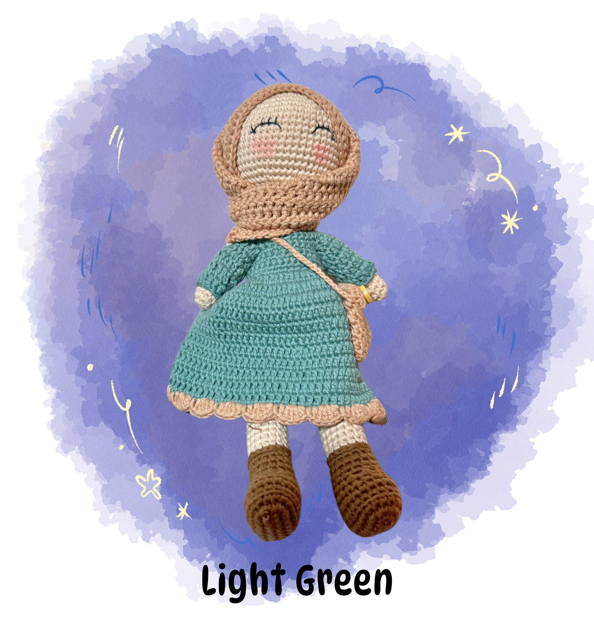 Muslim Hijabi Crochet Doll, Muslim Boy Crochet Doll, Hijab Doll, Hijab ...