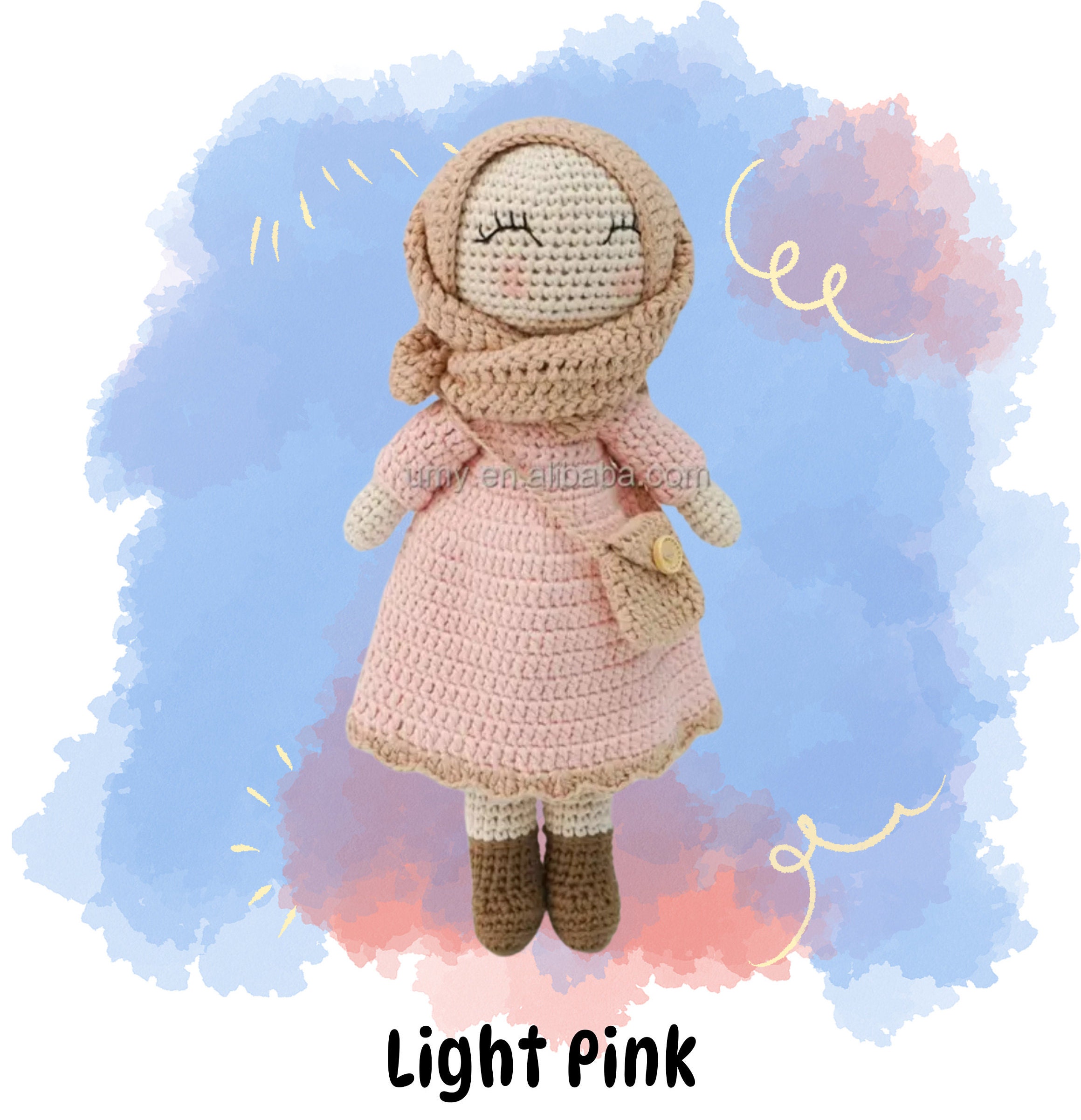 Muslim Hijabi Crochet Doll, Muslim Boy Crochet Doll, Hijab Doll, Hijab ...