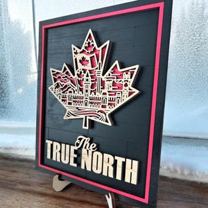 Canada True North Sign, Canada Sign, Canadian Flag, Maple Leaf, Canada ...