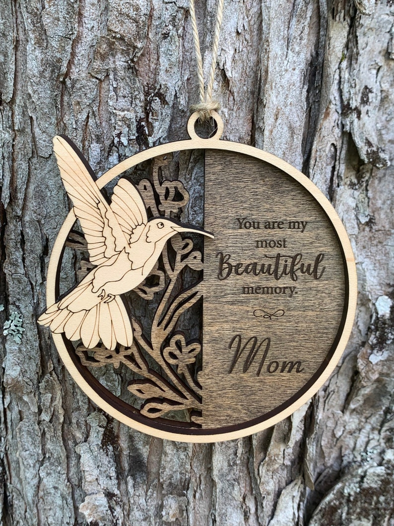 Hummingbird Memorial Ornament Memorial Gift - Etsy
