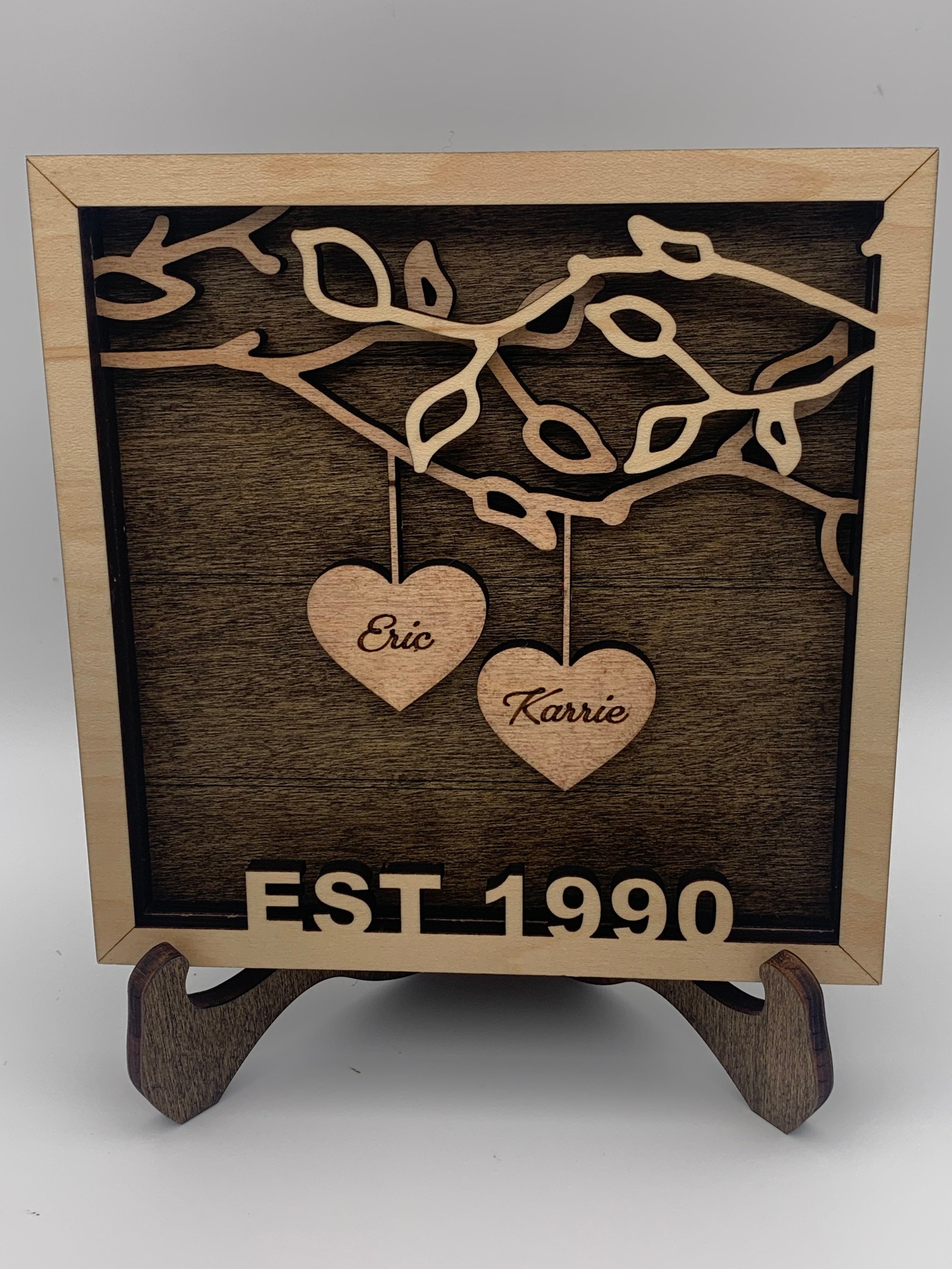 Personalized Couples Plaque, Valentine Gift for Couples, Engagement ...