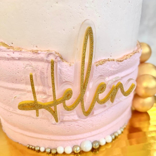 Name Plate for Cake - Etsy