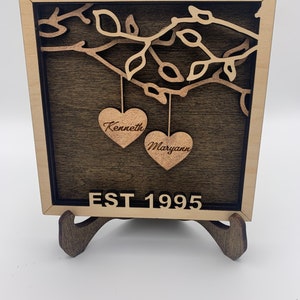 Personalized Couples Plaque, Valentine Gift for Couples, Engagement ...
