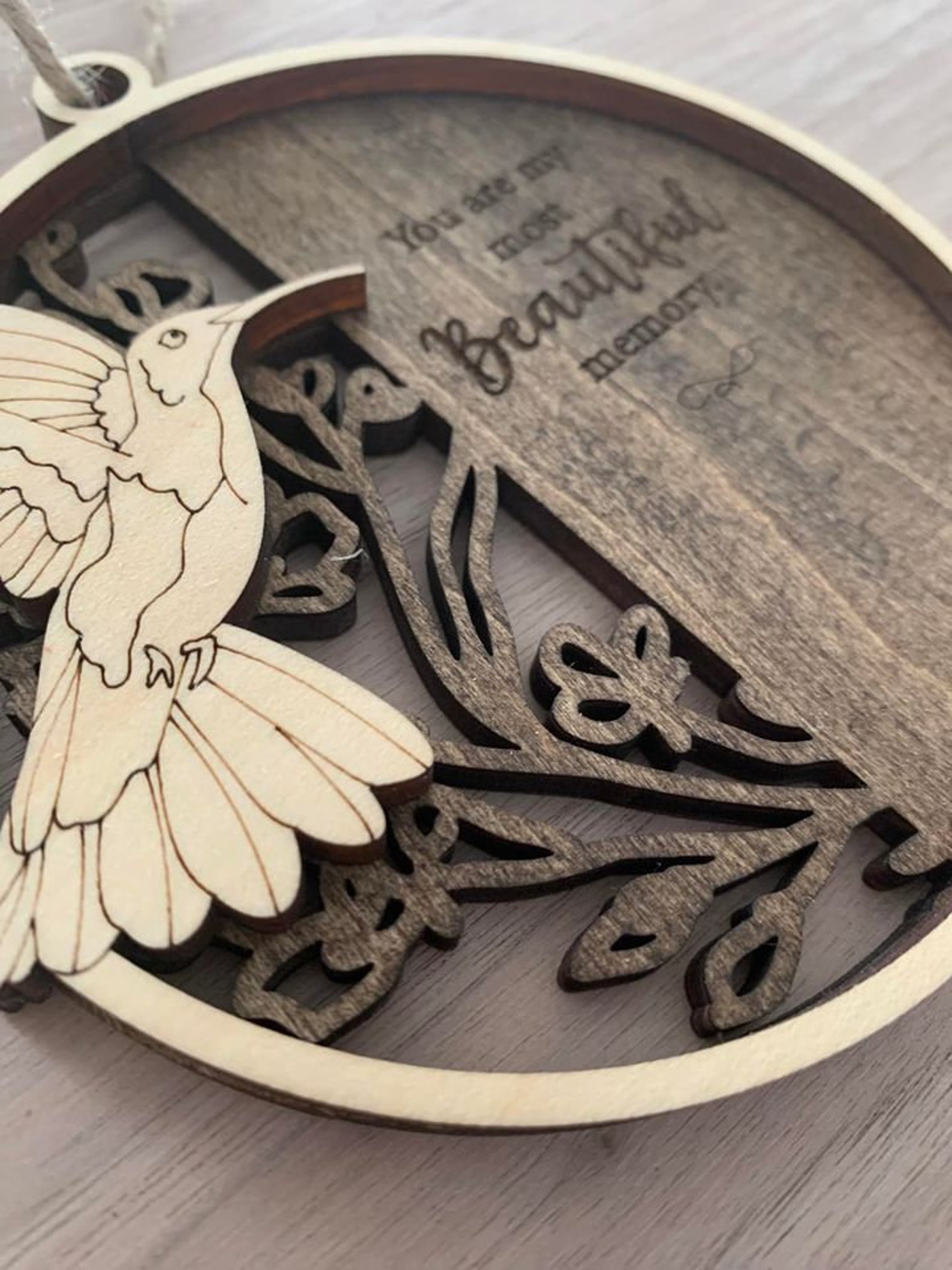 Hummingbird Memorial Ornament Memorial Gift - Etsy