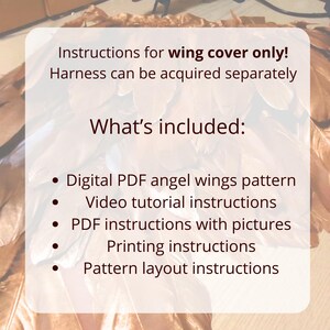 Moving Angel Wings - PDF Sewing Pattern- Small Angel Feathers- Digital ...