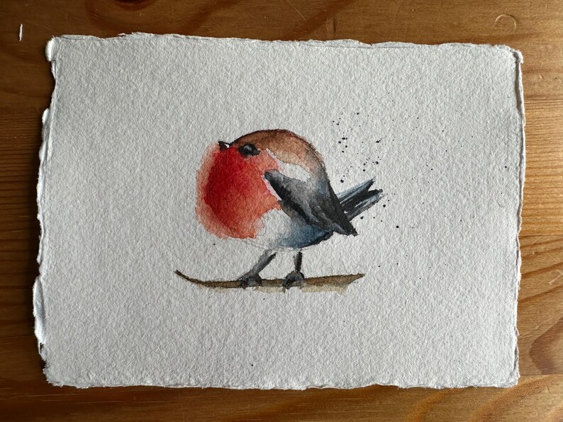 Bird | Original Hand Painted Watercolour Wall Art | Handmade | Bird - Etsy