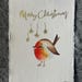 Handmade Robin Christmas Card | Original Watercolor Art - Etsy