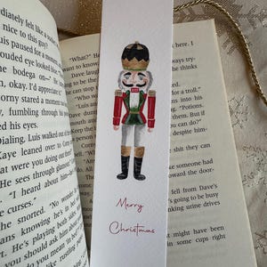Set of 5 Christmas Bookmarks for Booklover -nutcracker - Robin - Gnome ...