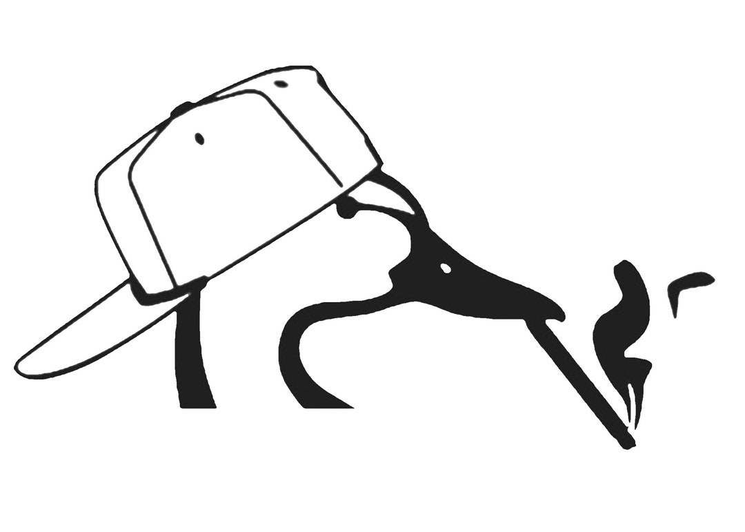Smoking Duck Decal | Duck With Backwards Hat | Duck Decal | Truck ...