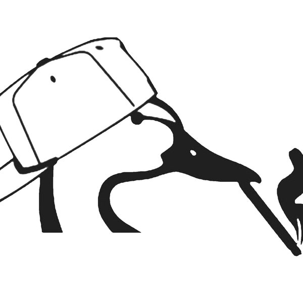 Duck With Backwards Hat Decal - Etsy