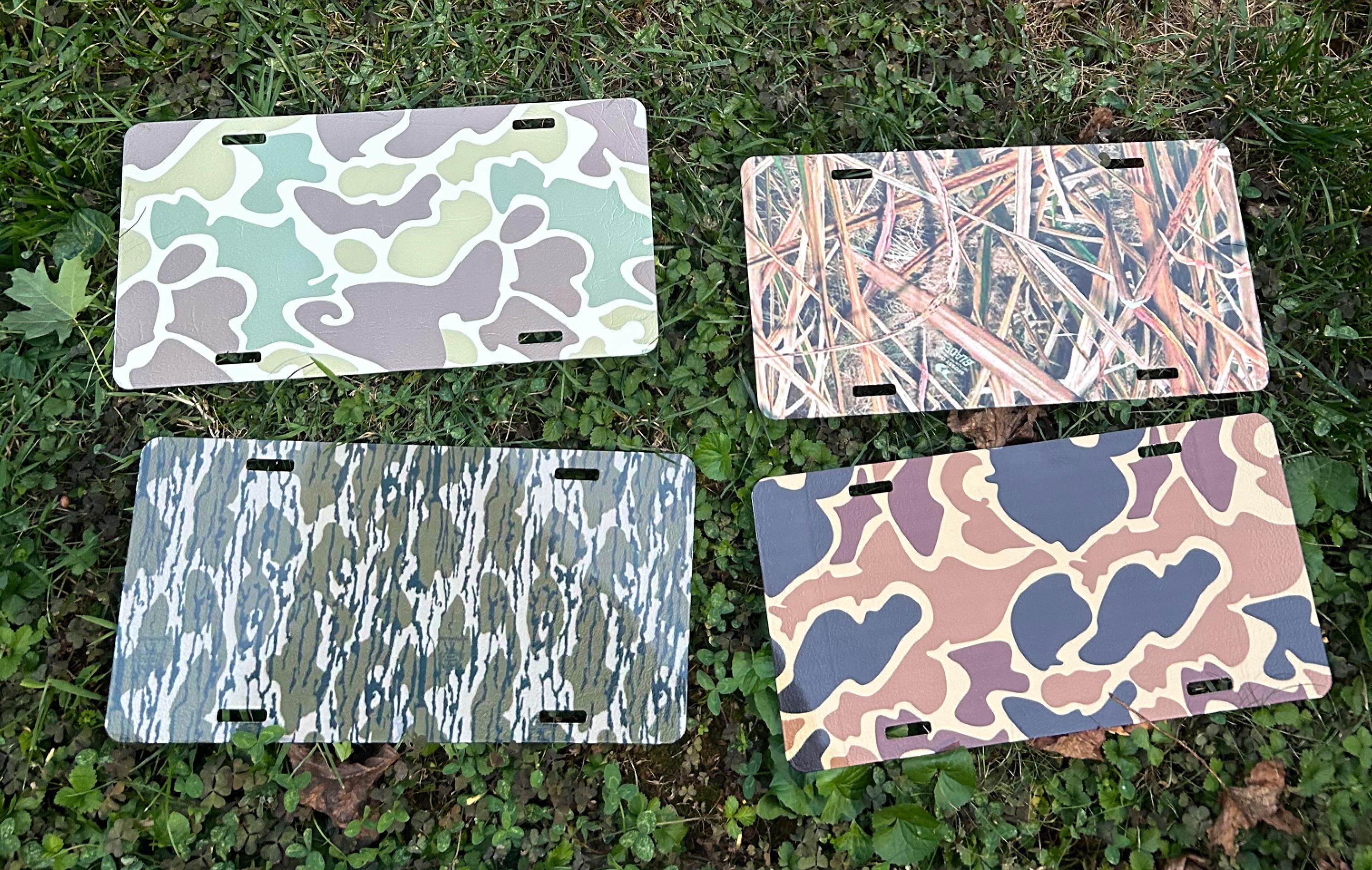 Camo License Plate Blank, Old School Camo, Bubba Truck License Plate ...