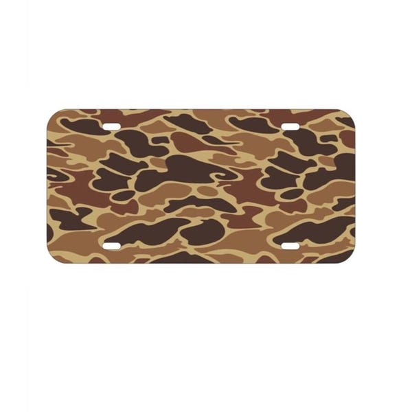 Old School Camo License Plate - Etsy