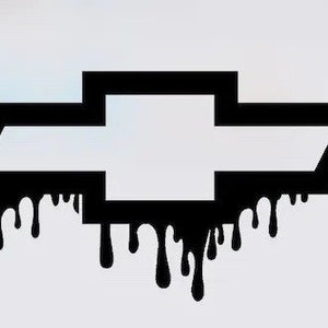 Dripping Chevy Decal Chevy Decal | Money Drip | Premium Vinyl Decals ...