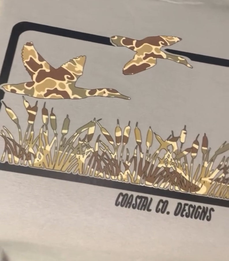 Retro Duck Camo | Old School Duck Camo | Duck T Shirt | Southern | Duck ...