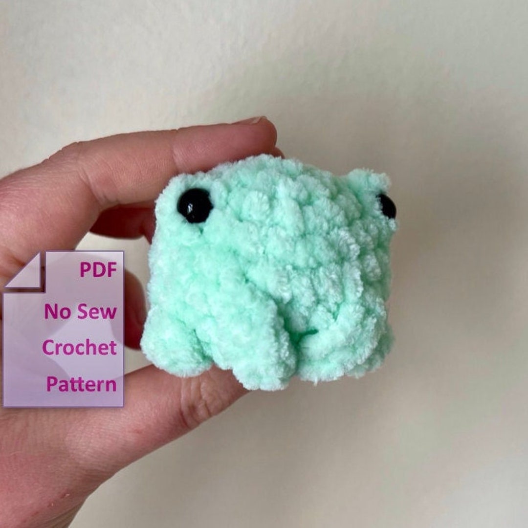 PATTERN ONLY. Crochet No Sew Frog Pattern. PDF Instant Downloadable ...