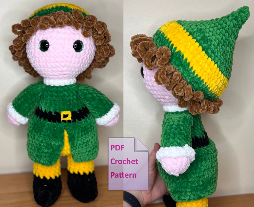 PATTERN ONLY. Crochet Best Bud Elf Pattern. PDF Instant Downloadable ...