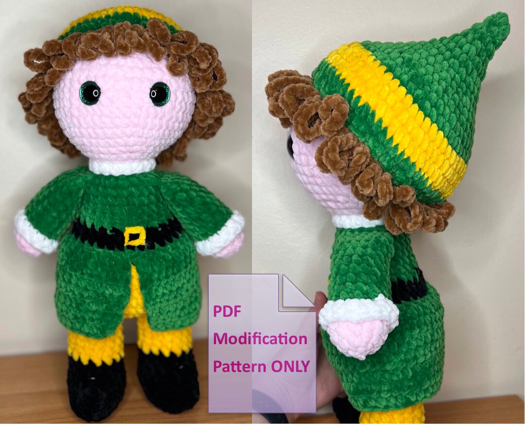 PATTERN ONLY. Crochet Best Bud Elf Modification. PDF Instant ...