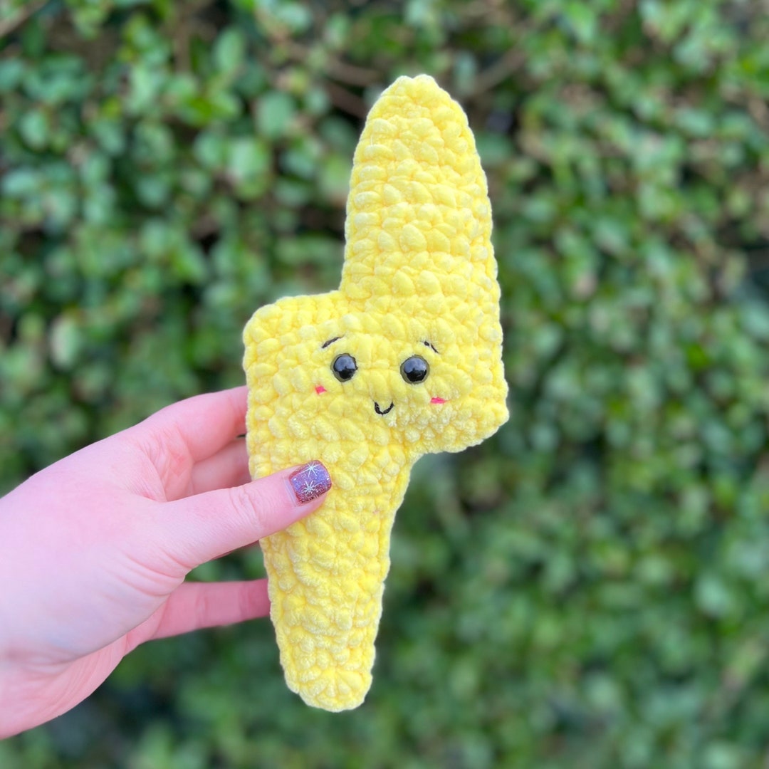 Lightening Bolt Handmade Crochet Plushie - Etsy