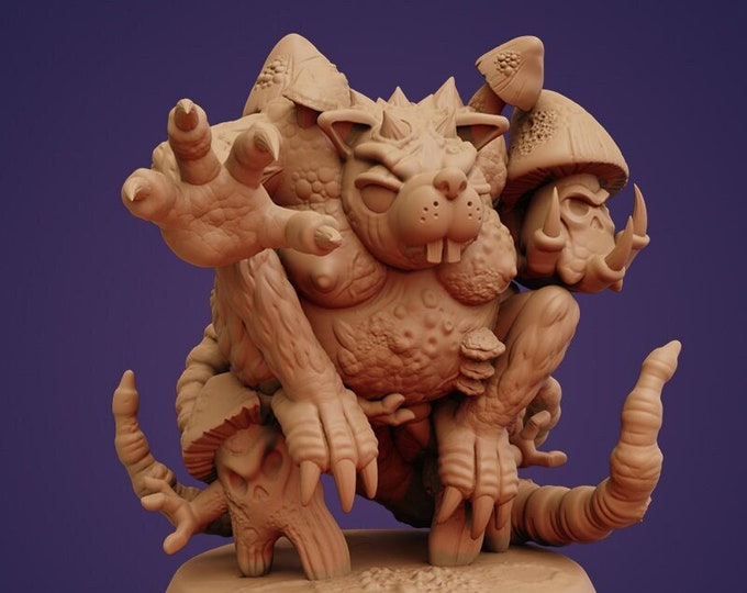 Fungal Rat Queen | Dice Heads | Zoontalis | UNPAINTED Miniature in ...