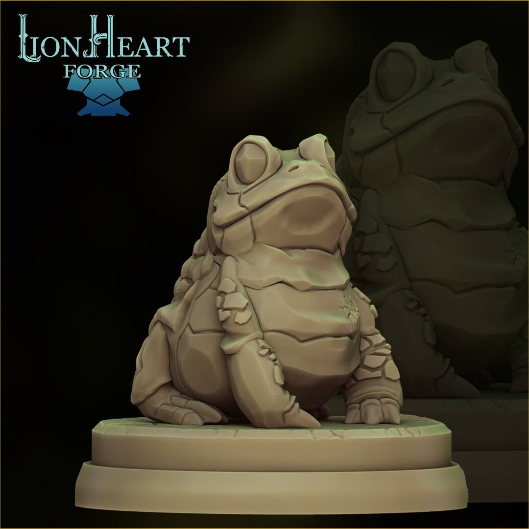 Little Stone Frog Companion Lion Heart Forge - Etsy