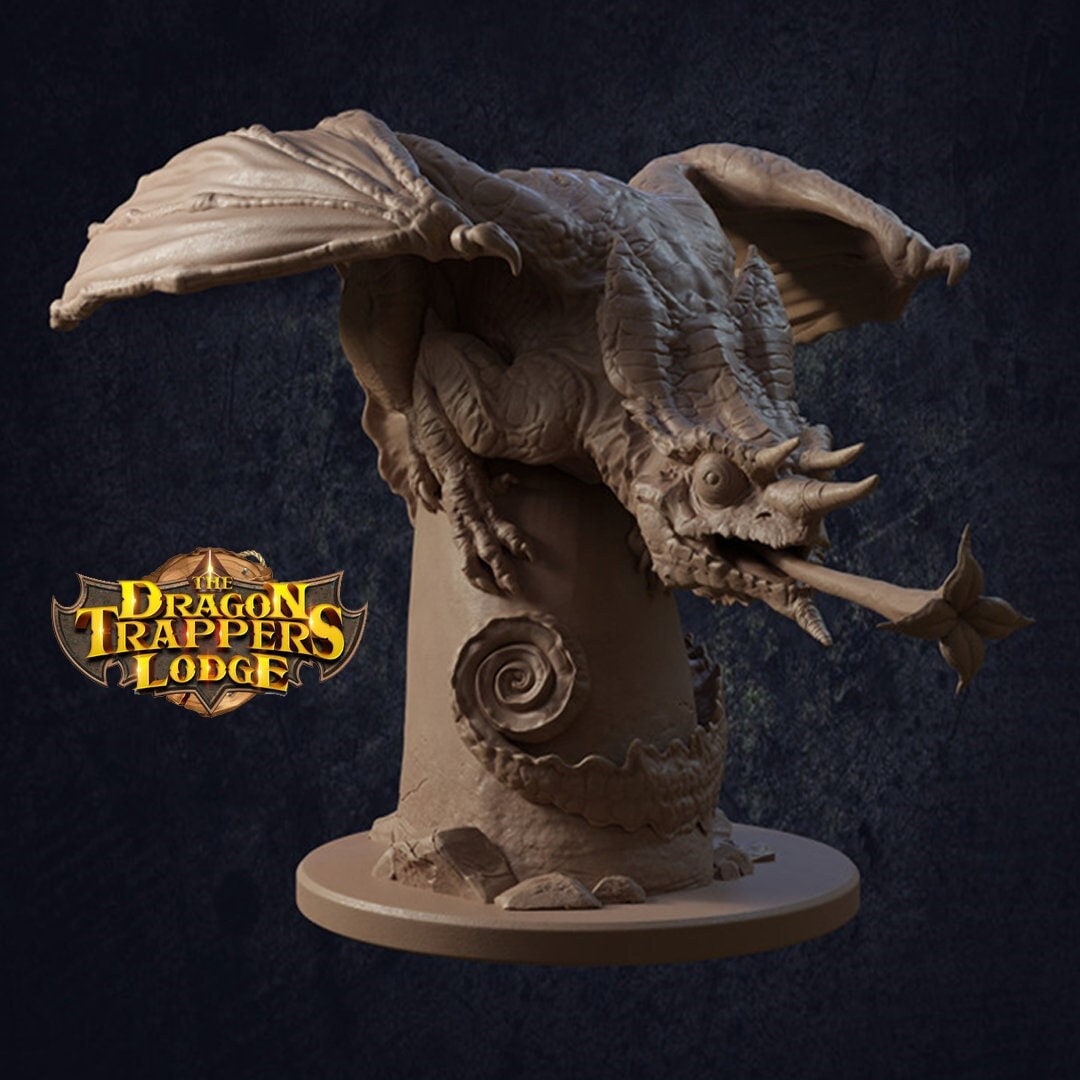 Bloomtongue Chameleon Dragon - Dragon Trappers Lodge | UNPAINTED ...