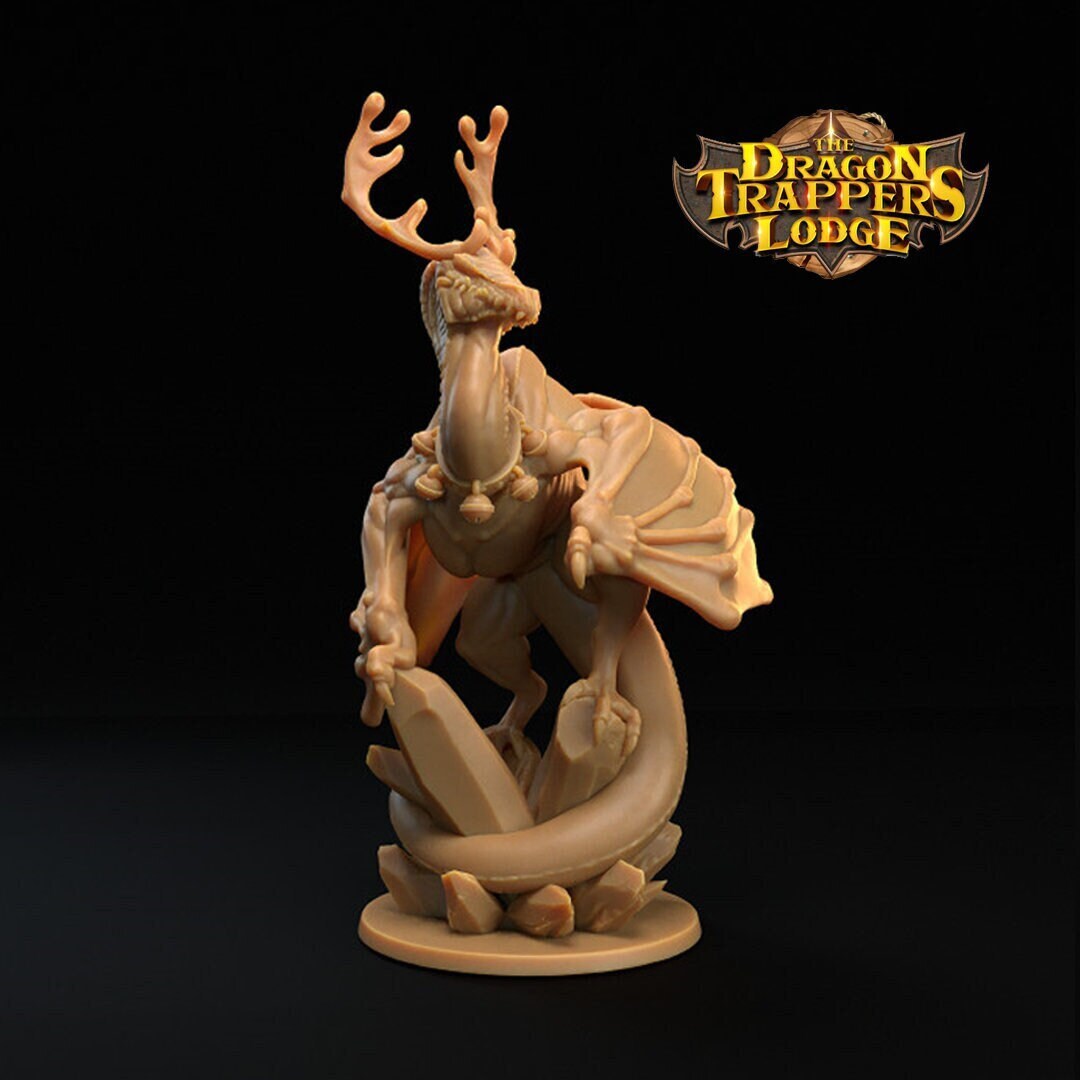 Christmas Dragon - Dragon Trappers Lodge | UNPAINTED Miniature in Resin ...