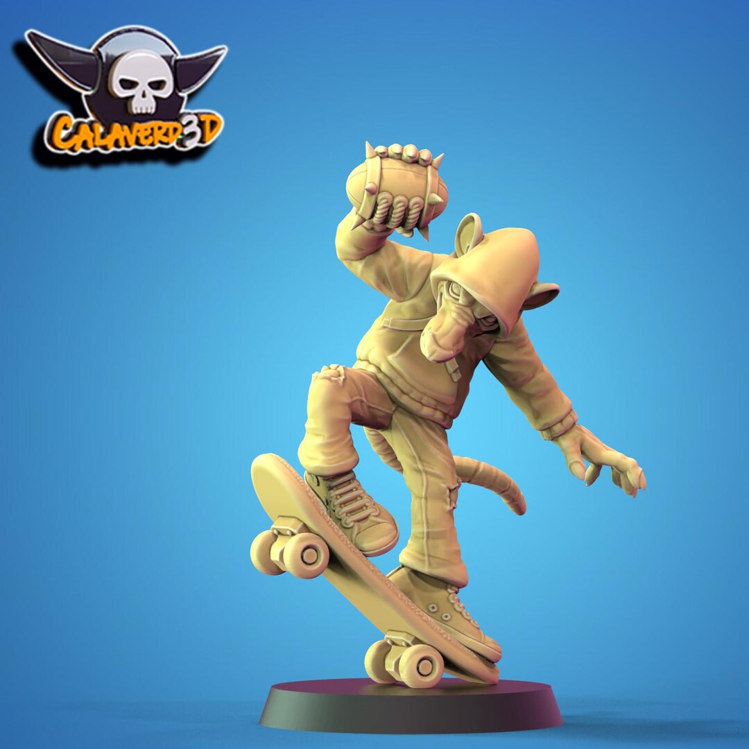 Punk Rats Fantasy Football Team | Calaverd3d | UNPAINTED Miniature in ...