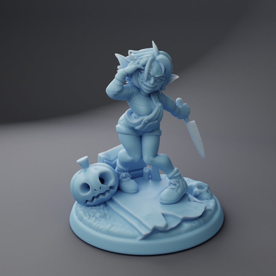Chuki the Goblin Doll | Twin Goddess | UNPAINTED Miniature in Resin - Etsy