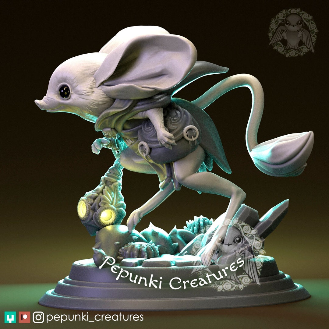 Jerboa | Desert Mouse | Pepunki Creatures | UNPAINTED Miniature in ...
