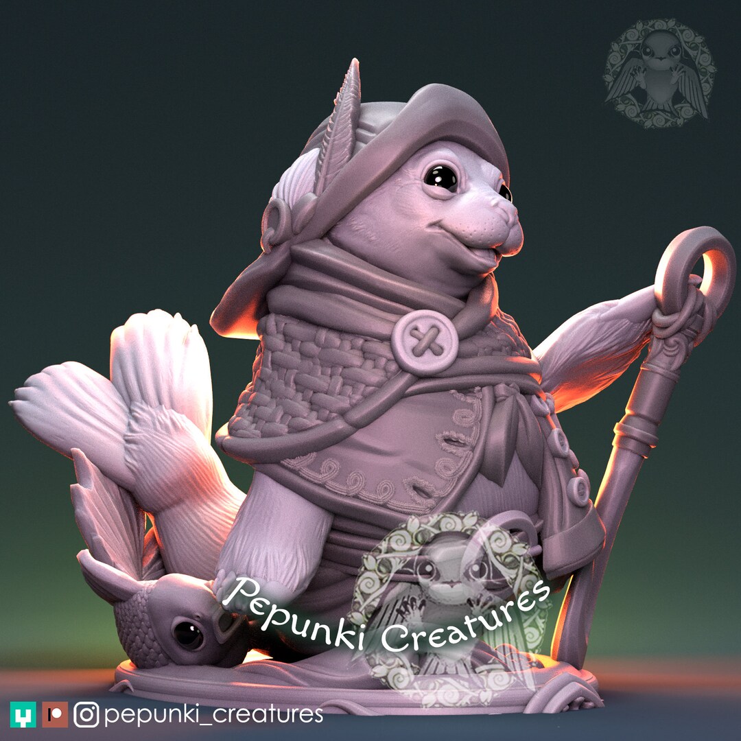 Carl Sailor Seal Pepunki Creatures RPG Miniature in Resin - Etsy