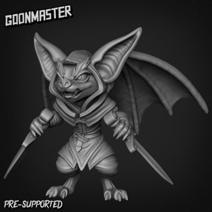 Bat Assassin 5 Poses Goon Master RPG Miniature in Resin - Etsy
