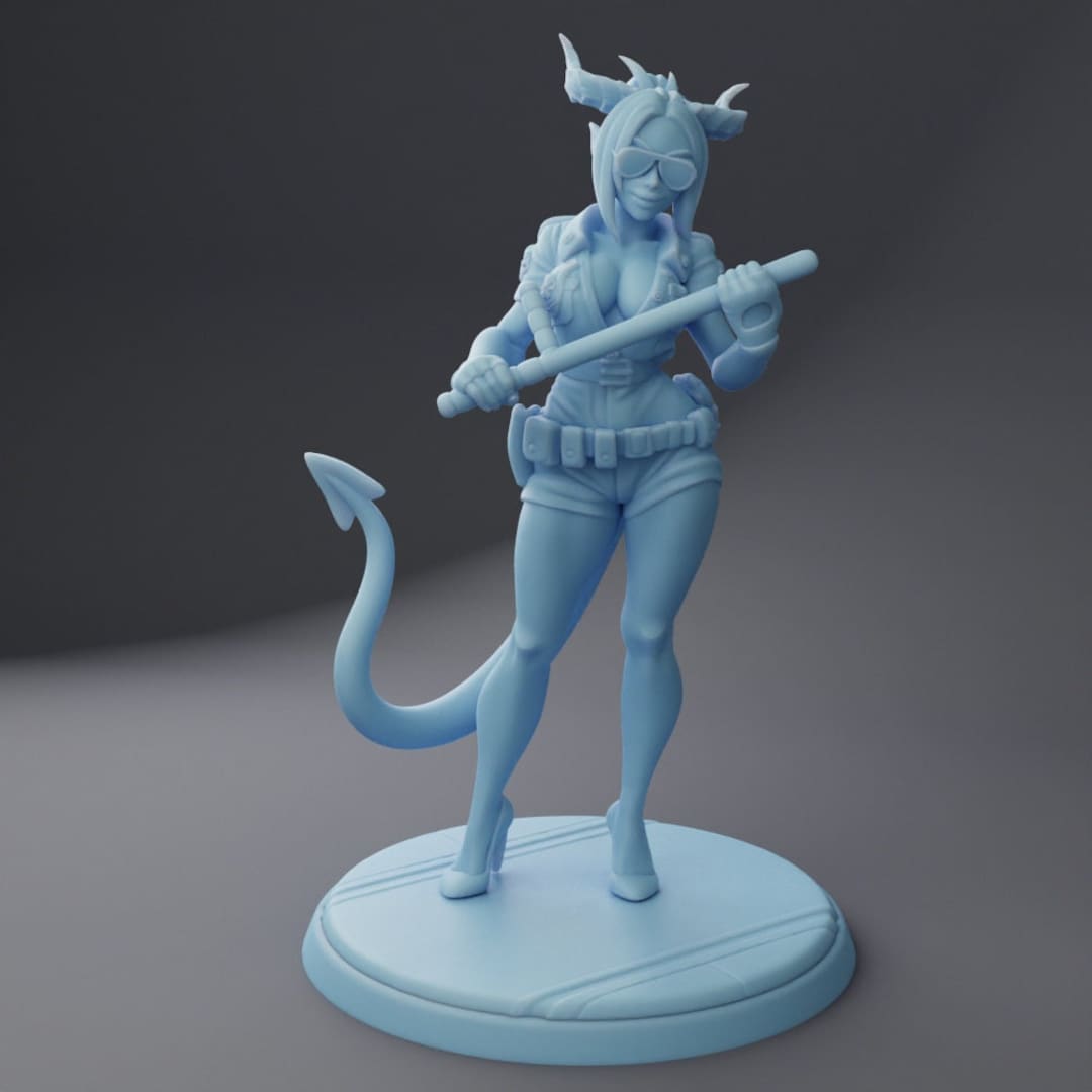Officer Stacy the Succubus | Twin Goddess | UNPAINTED Miniature in ...