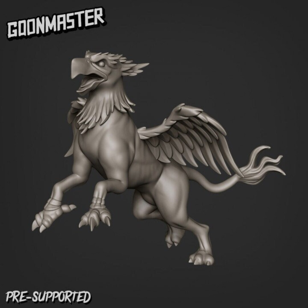 Gryphon (2 Poses) - Goon Master | UNPAINTED Miniature in Resin - Etsy