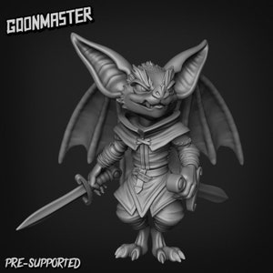 Bat Assassin 5 Poses Goon Master RPG Miniature in Resin - Etsy