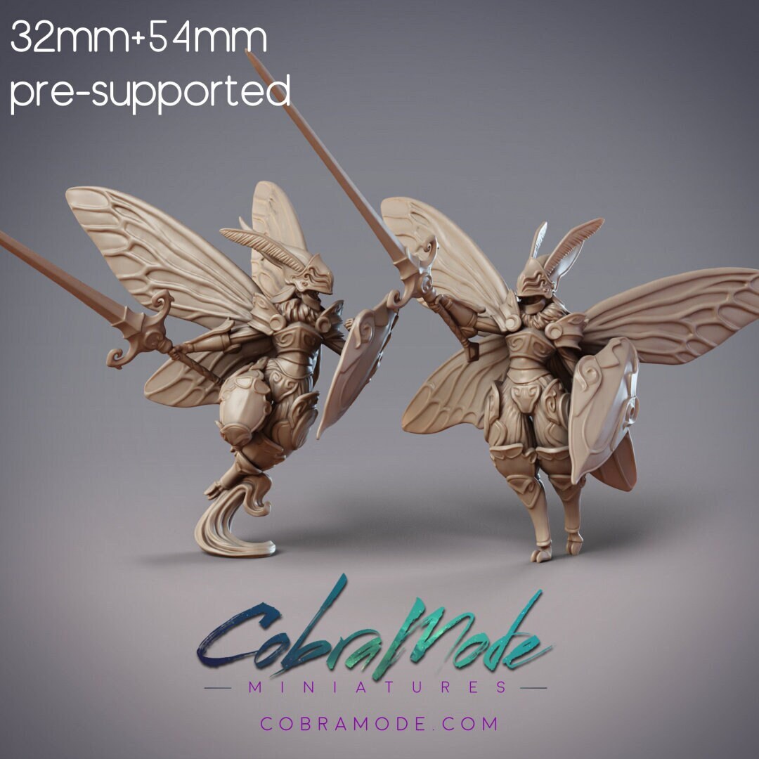 Mothfolk Knight | Neria, Noctuoidea Decertator (2 Versions) | Cobramode ...