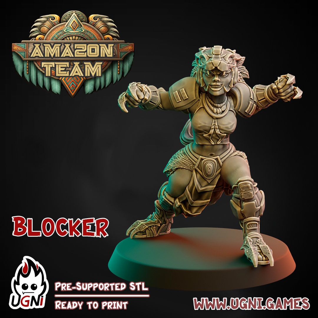 Amazon Fantasy Football Team Blockers by UGNI UNPAINTED Miniature in ...