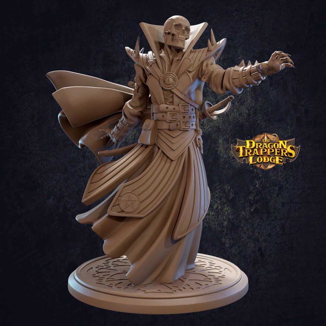 Azaezal Skeleton Warlock - Dragon Trappers Lodge | UNPAINTED Miniature ...
