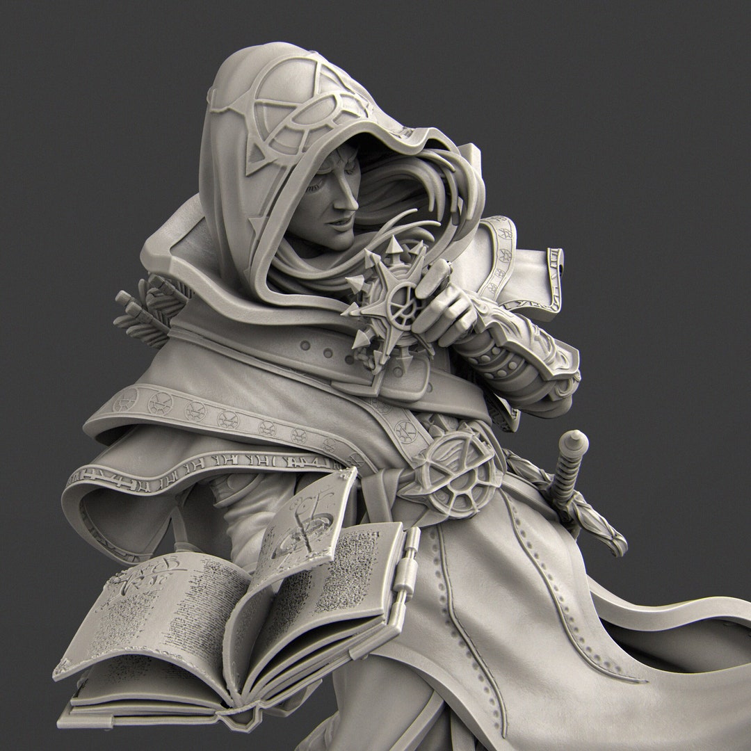 Elf Priest Nerikson RPG Miniature in Resin - Etsy