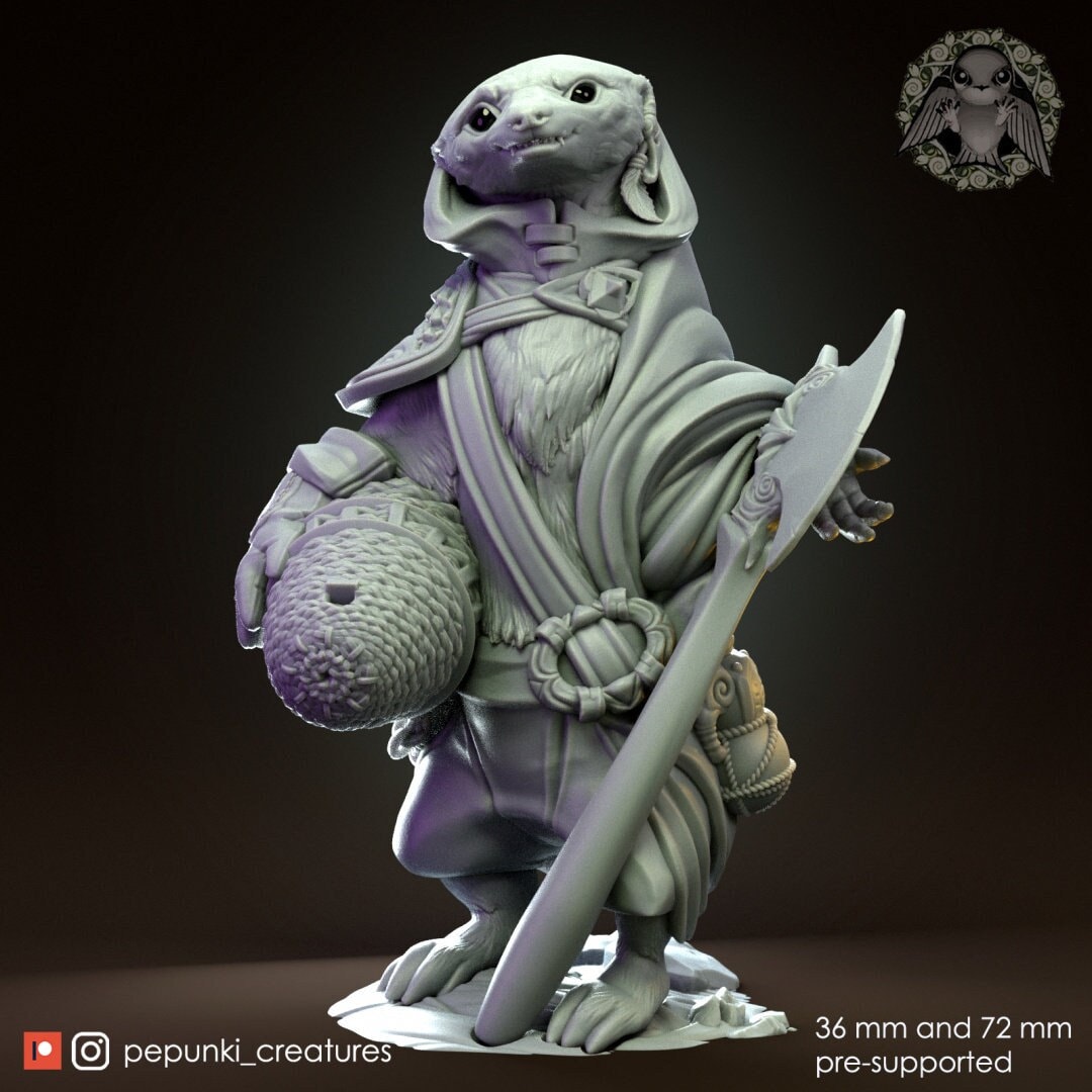 Honey Badger Beekeeper | Pepunki Creatures | UNPAINTED Miniature in ...