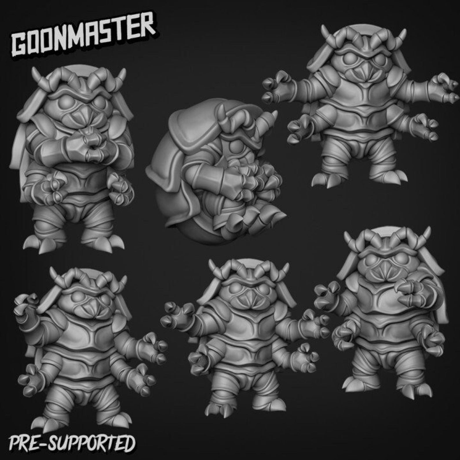 Woodlouse Pack (6 Poses) - Goon Master | UNPAINTED Miniature in Resin ...