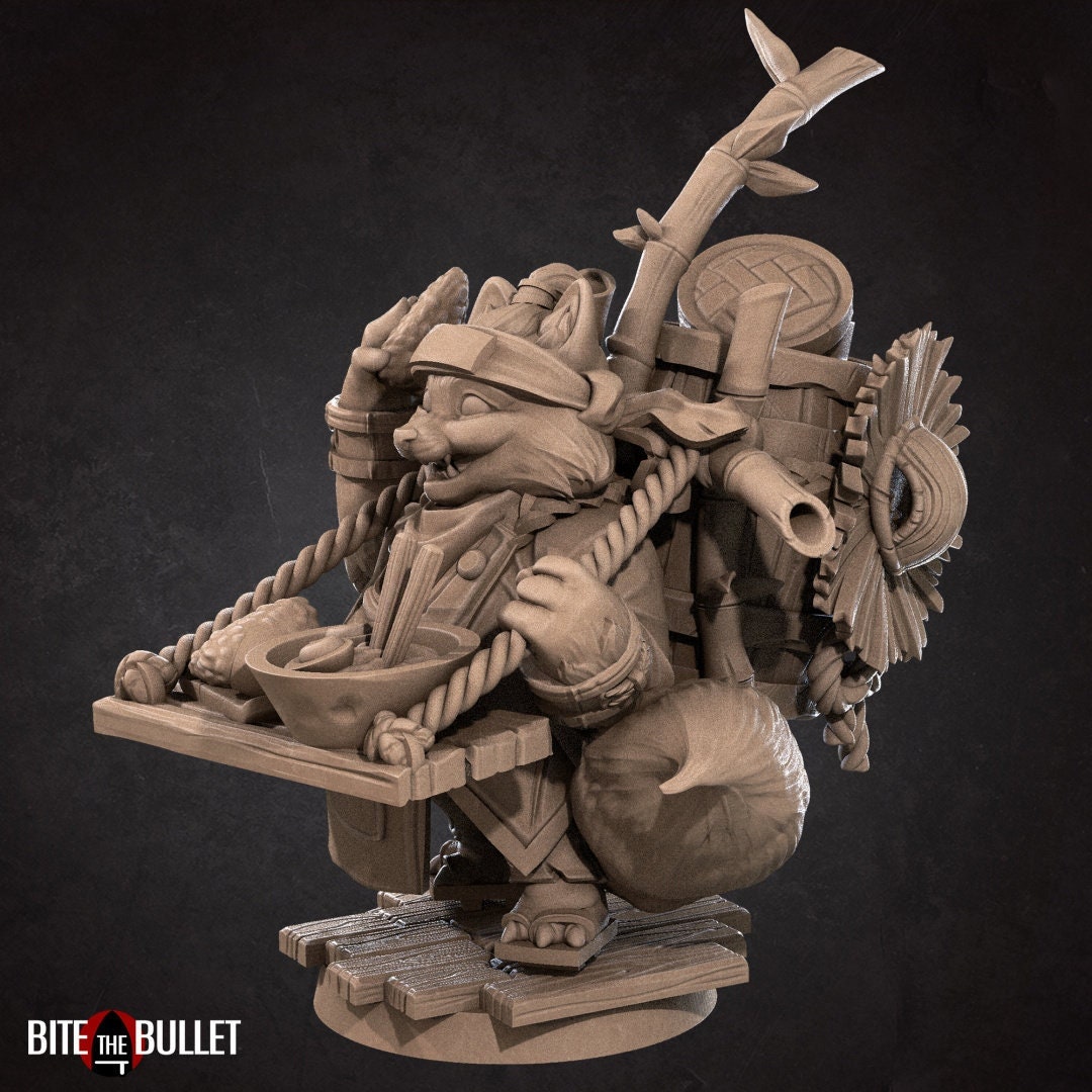 Tanuki, Ramen Stand Owner | Bite the Bullet | UNPAINTED Miniature in ...