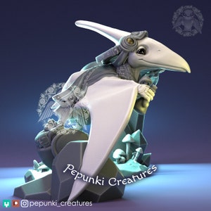 Pterodactyl Alchemist | Pepunki Creatures | UNPAINTED Miniature in ...