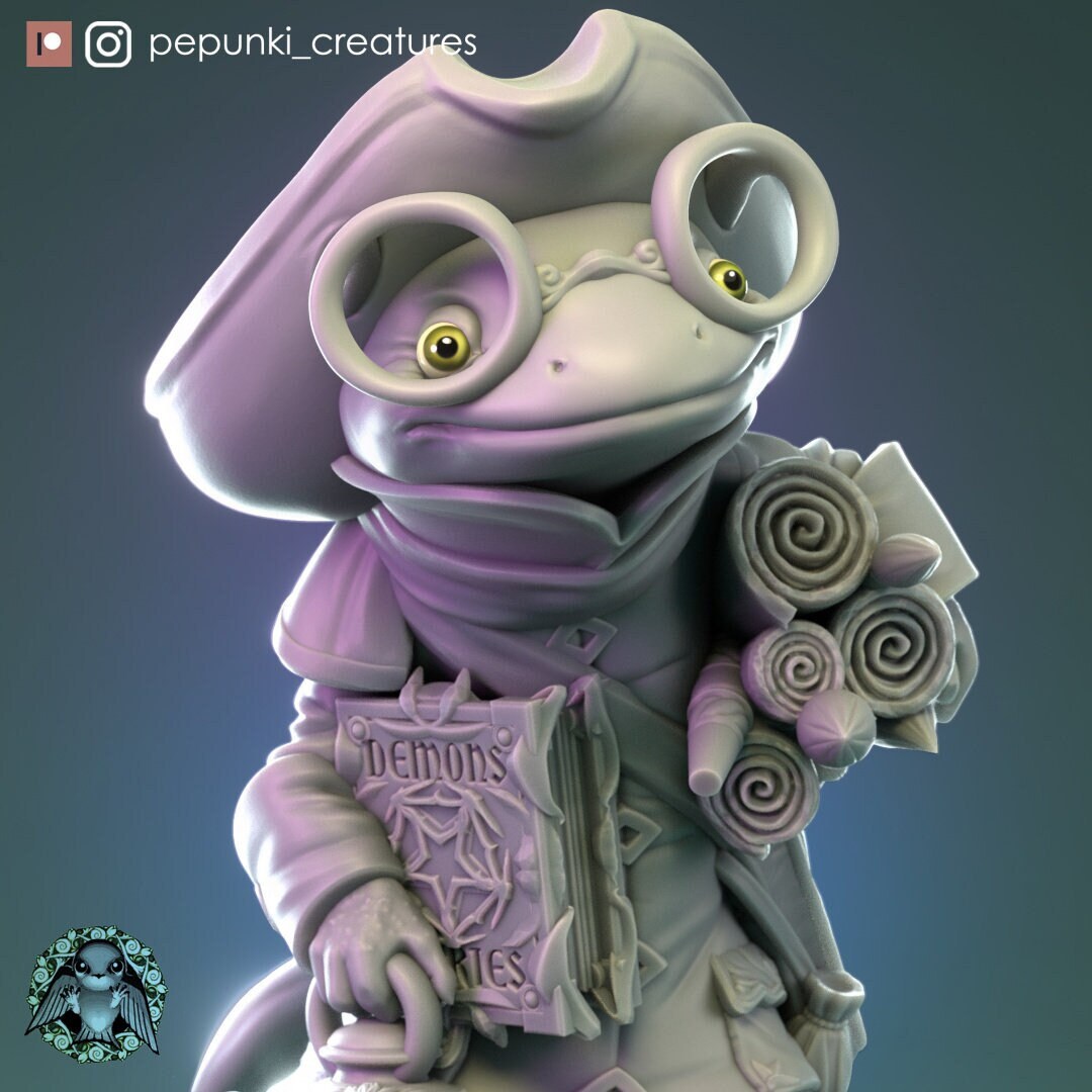 John Newt the Scientist | Pepunki Creatures | UNPAINTED Miniature in ...
