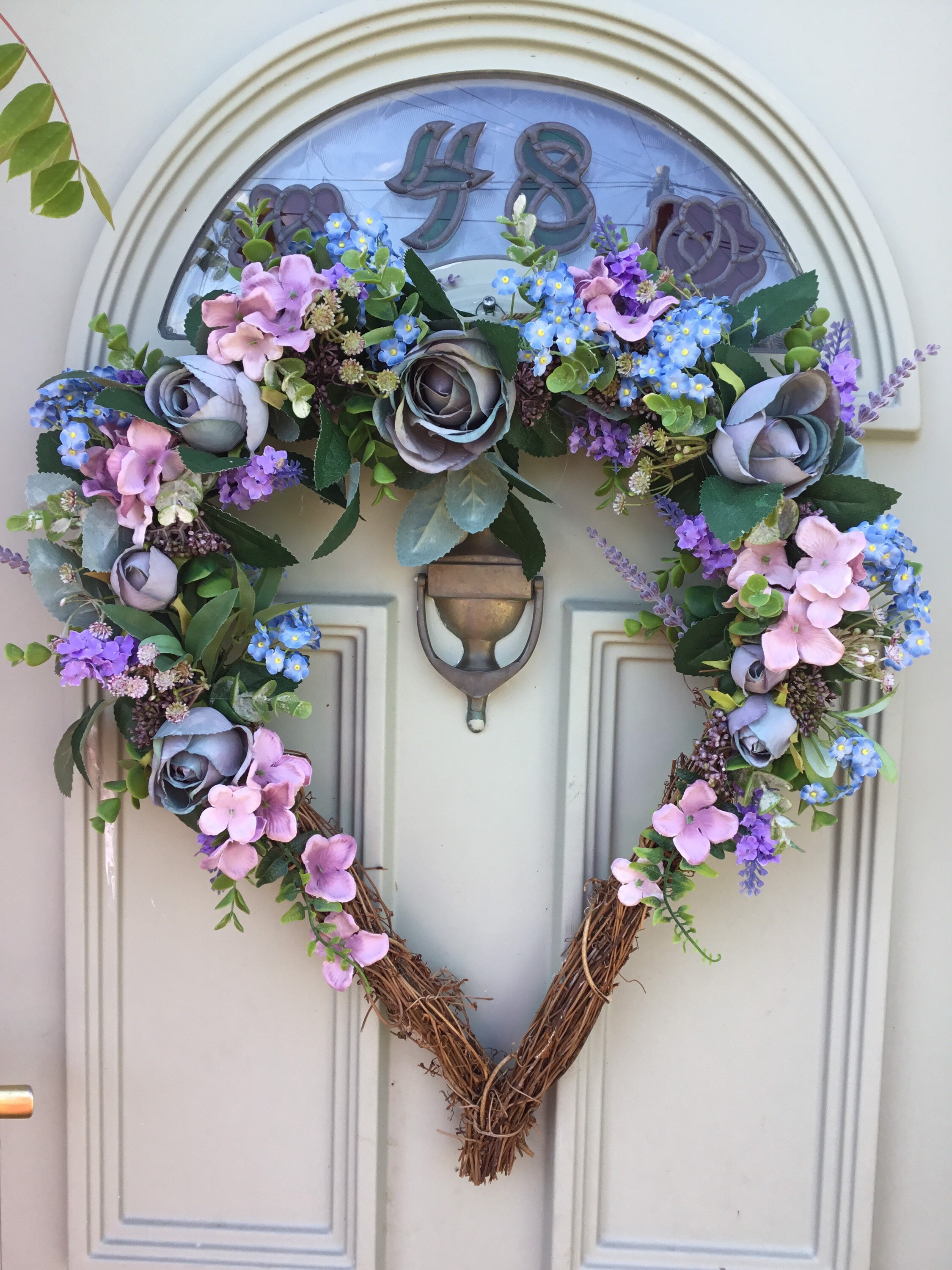 Heart Shaped Floral Wreath - Etsy