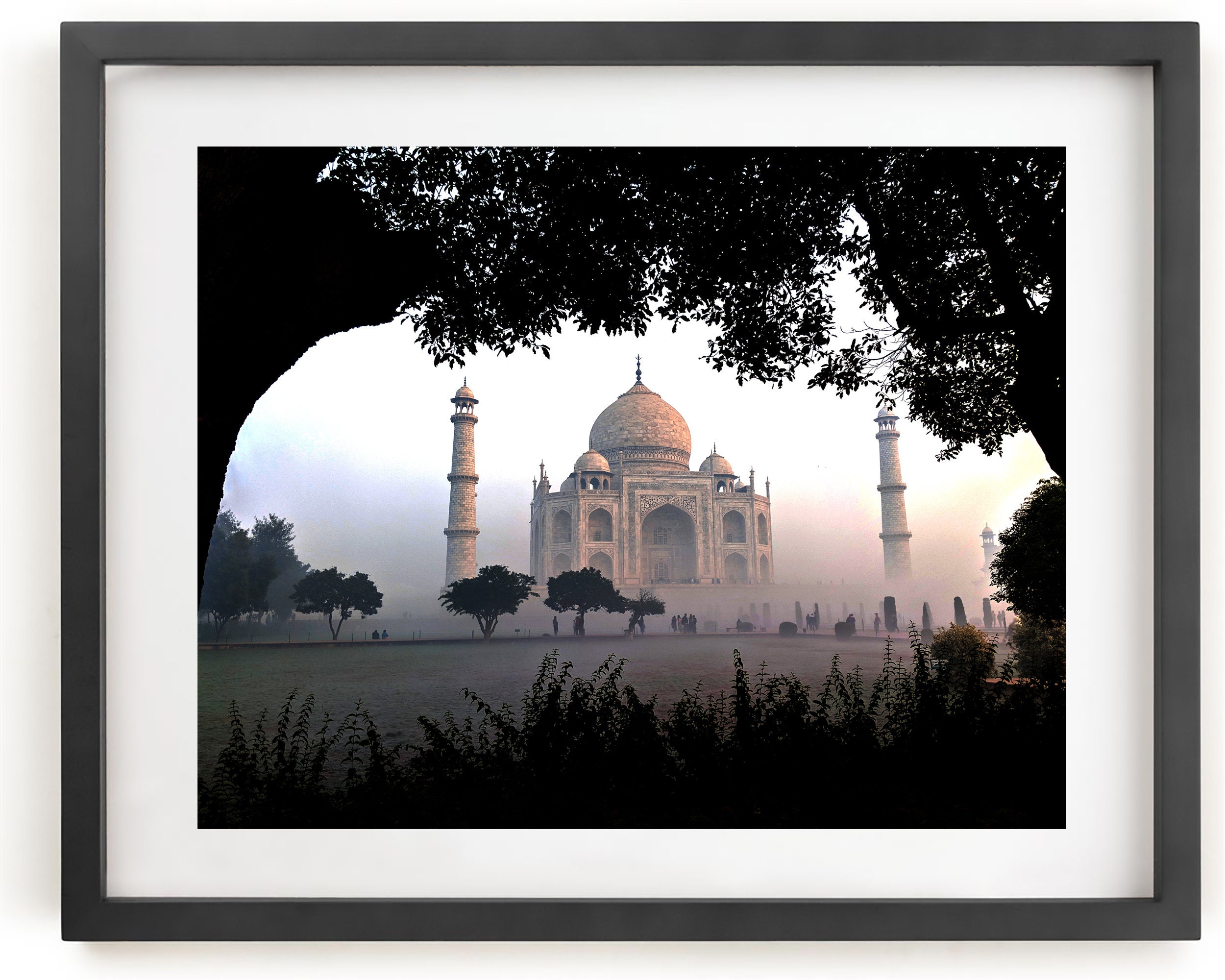 Taj Mahal Print, Taj Mahal Wall Decor, Indian Architecture, Seven ...