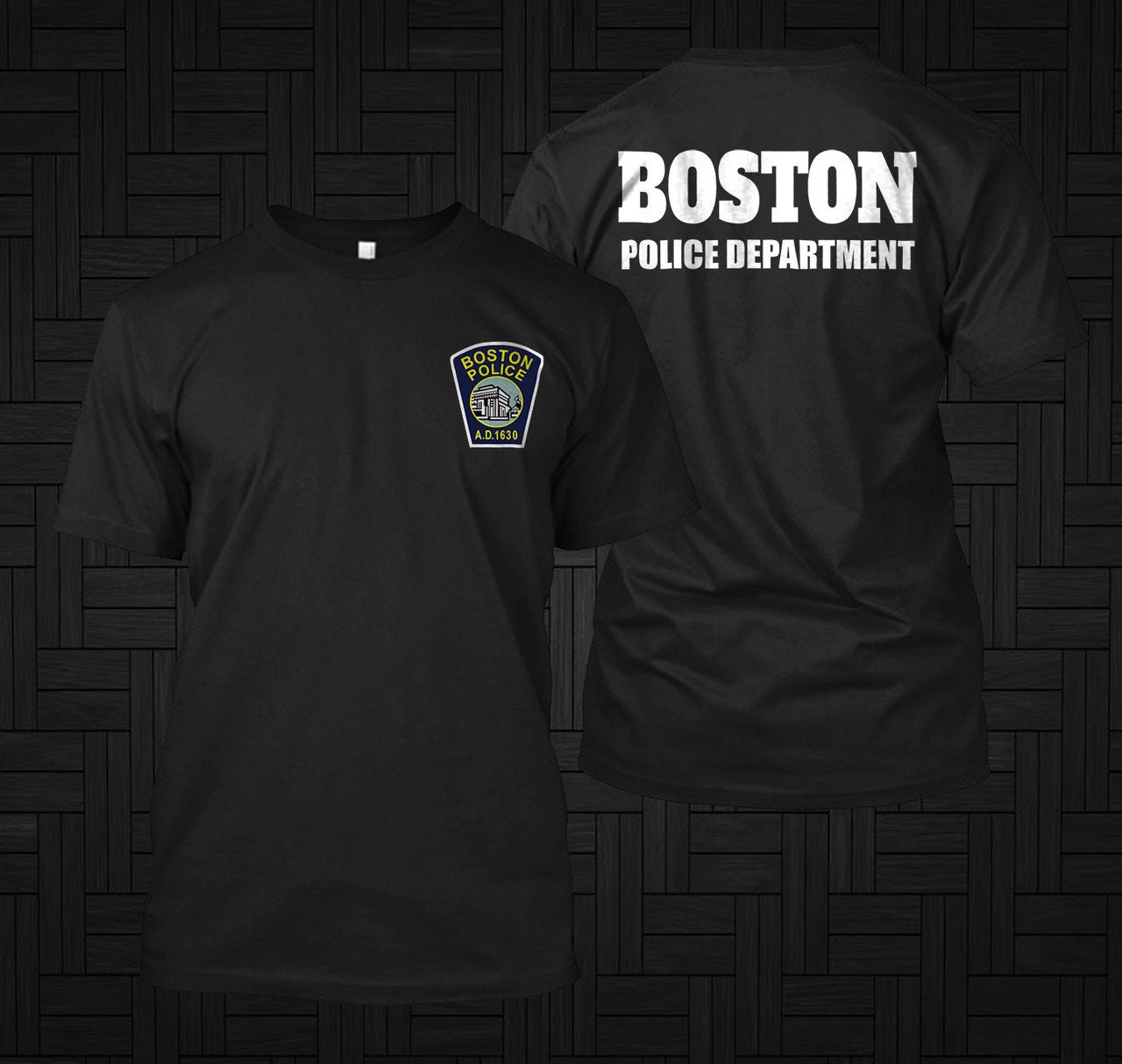 Boston Police Department BPD Custom Men's Heavy Cotton Comfort T Shirt ...