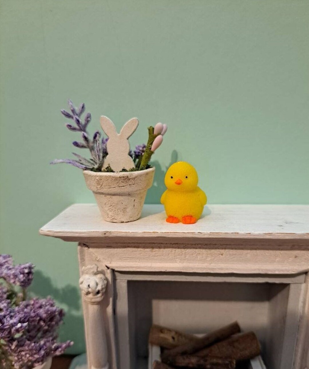 Resin Easter Chick - 1:12 Scale Dollhouse Miniature - Etsy