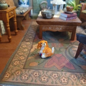 Tiny Puppy With Toy, Dollhouse Pet - 1:12 Dollhouse Miniature - Etsy
