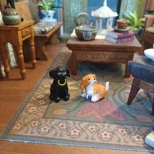 Tiny Puppy With Toy, Dollhouse Pet - 1:12 Dollhouse Miniature - Etsy
